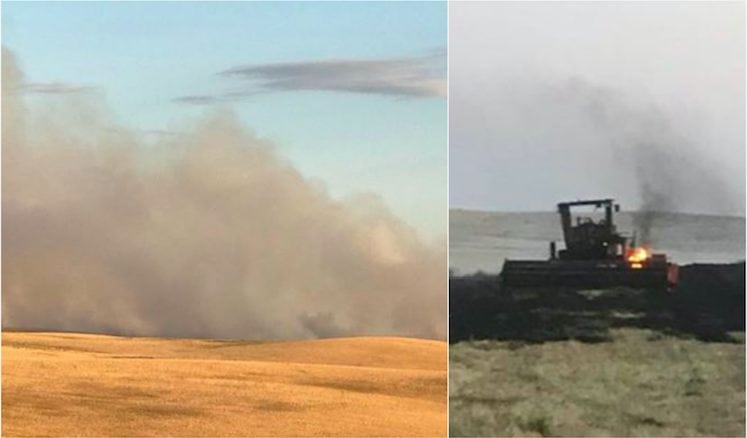 Fire lines holding for fire north of Poplar